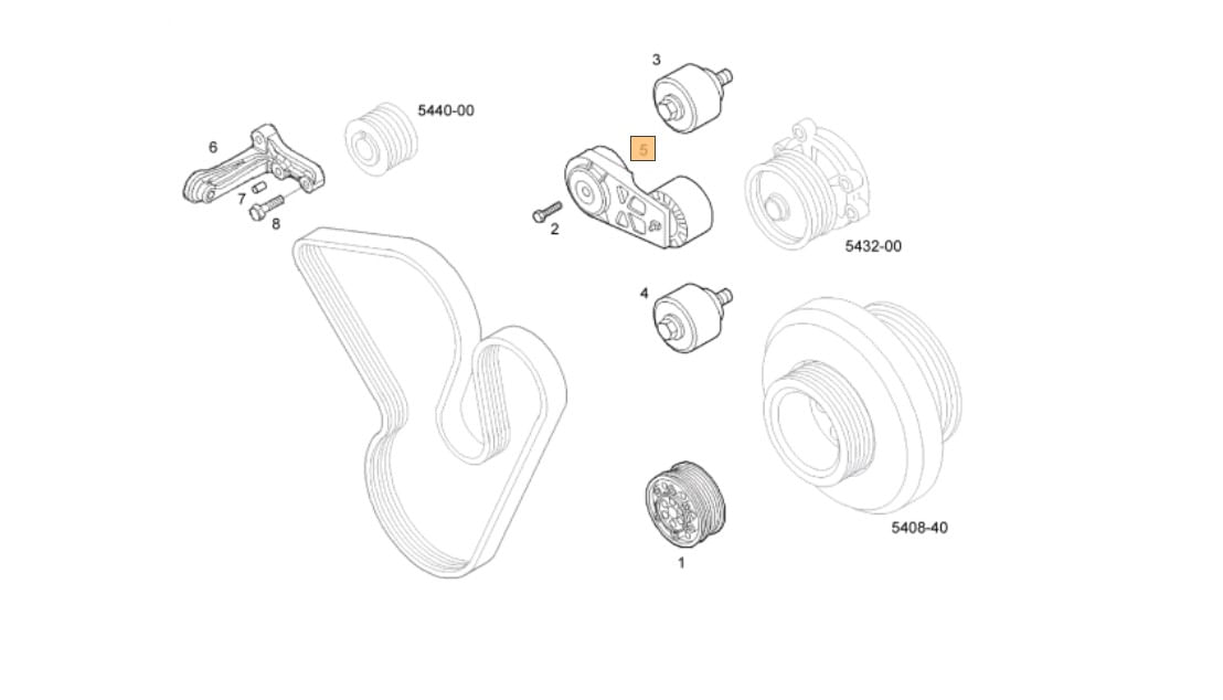 Tensor De Correia New Holland 504315781 | New Holland Peças