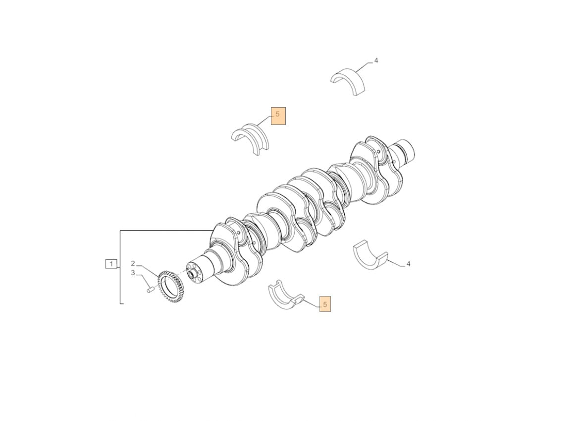 Kit Bronzinas Do Mancal New Holland 500055815 | New Holland Peças
