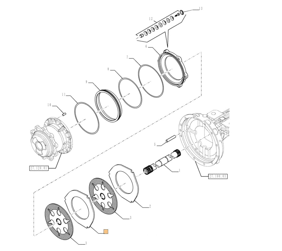 Disco Do Freio Diferencial New Holland 87708435 | New Holland Peças