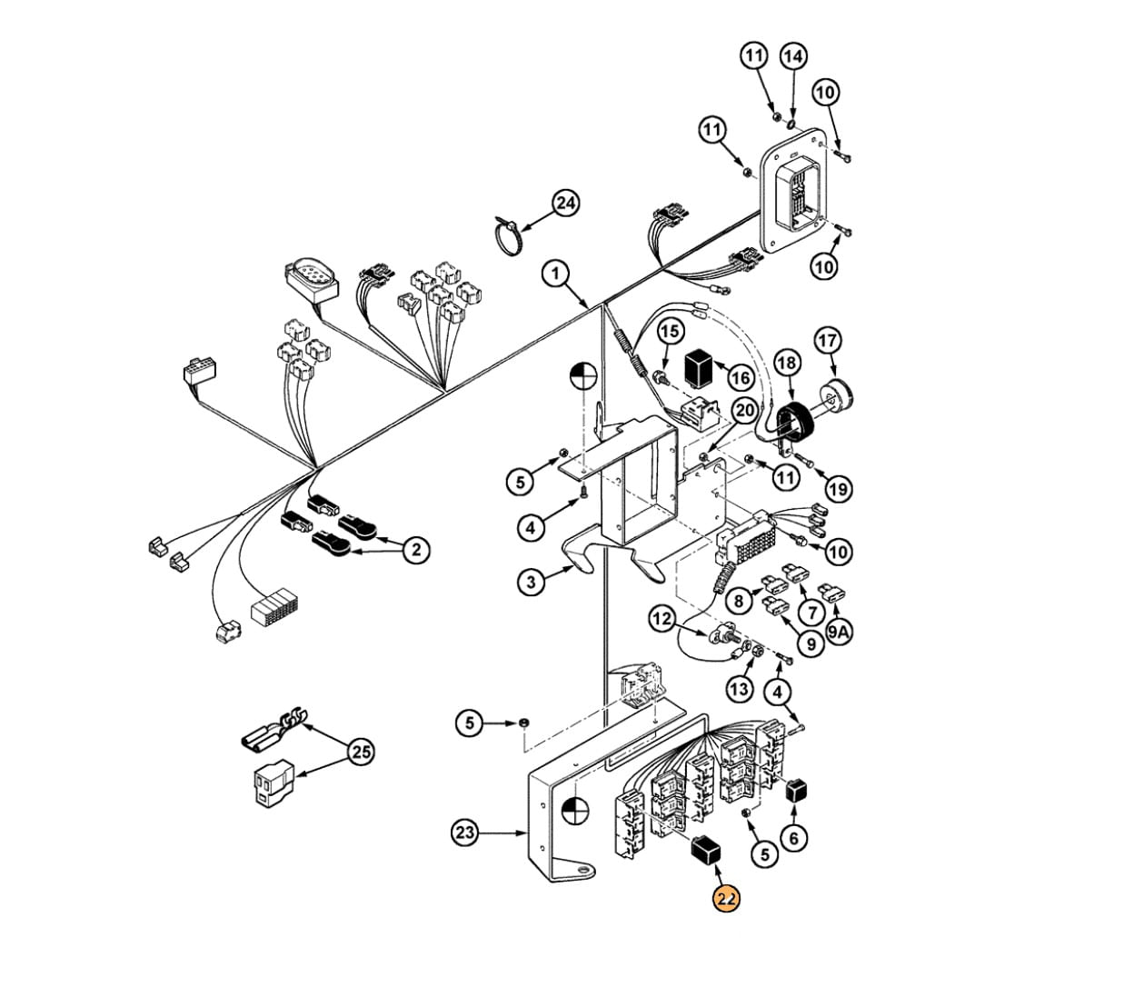 Solenóide New Holland 347706A3 | New Holland Peças