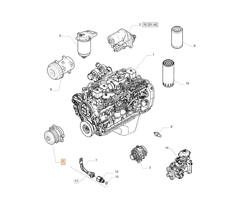 Bomba De Água New Holland J286278 | New Holland Peças