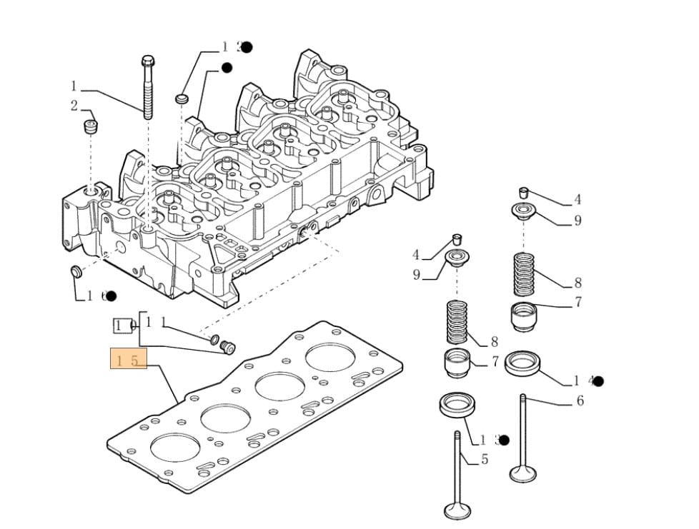Junta Do Cabeçote New Holland 2830920 | New Holland Peças
