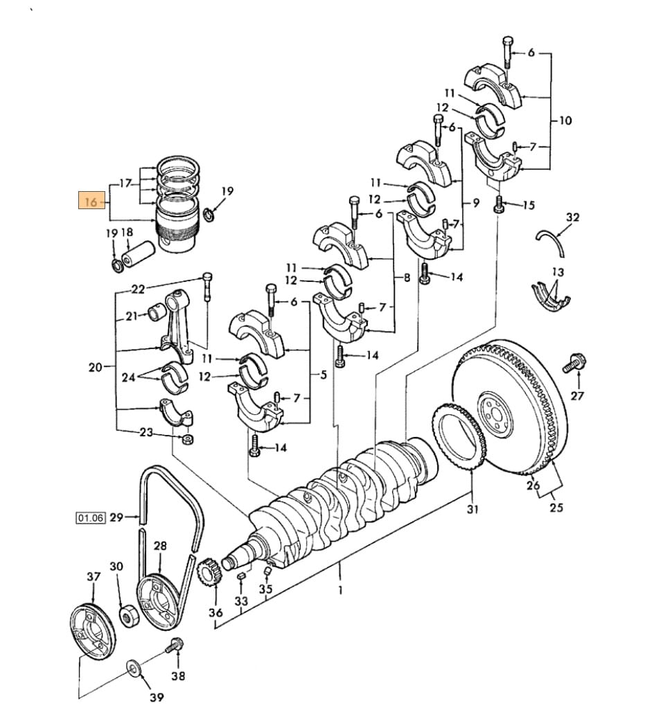 Pistão Completo New Holland Sba115017581 | New Holland Peças