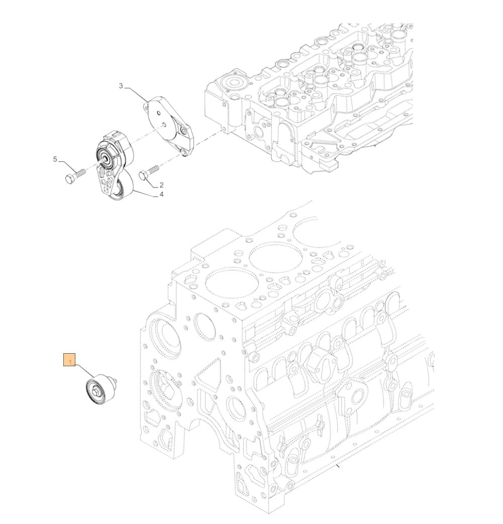 Polia Do Tensor New Holland 504065880 | New Holland Peças