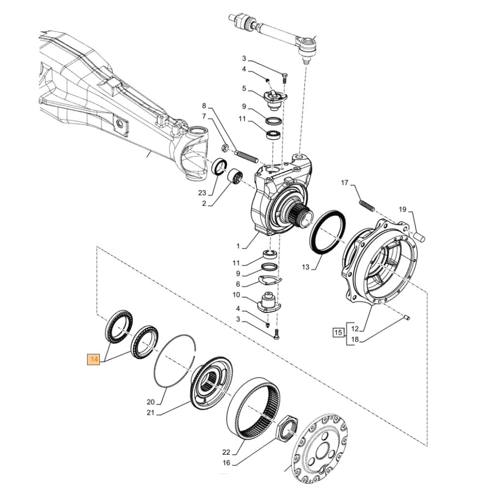 Rolamento Cônico New Holland 47539809 | New Holland Peças