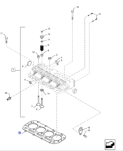 Junta Do Cabeçote New Holland SBA111147751| New Holland Peças