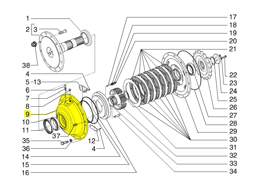Tambor De Freio New Holland 87625372| New Holland Peças